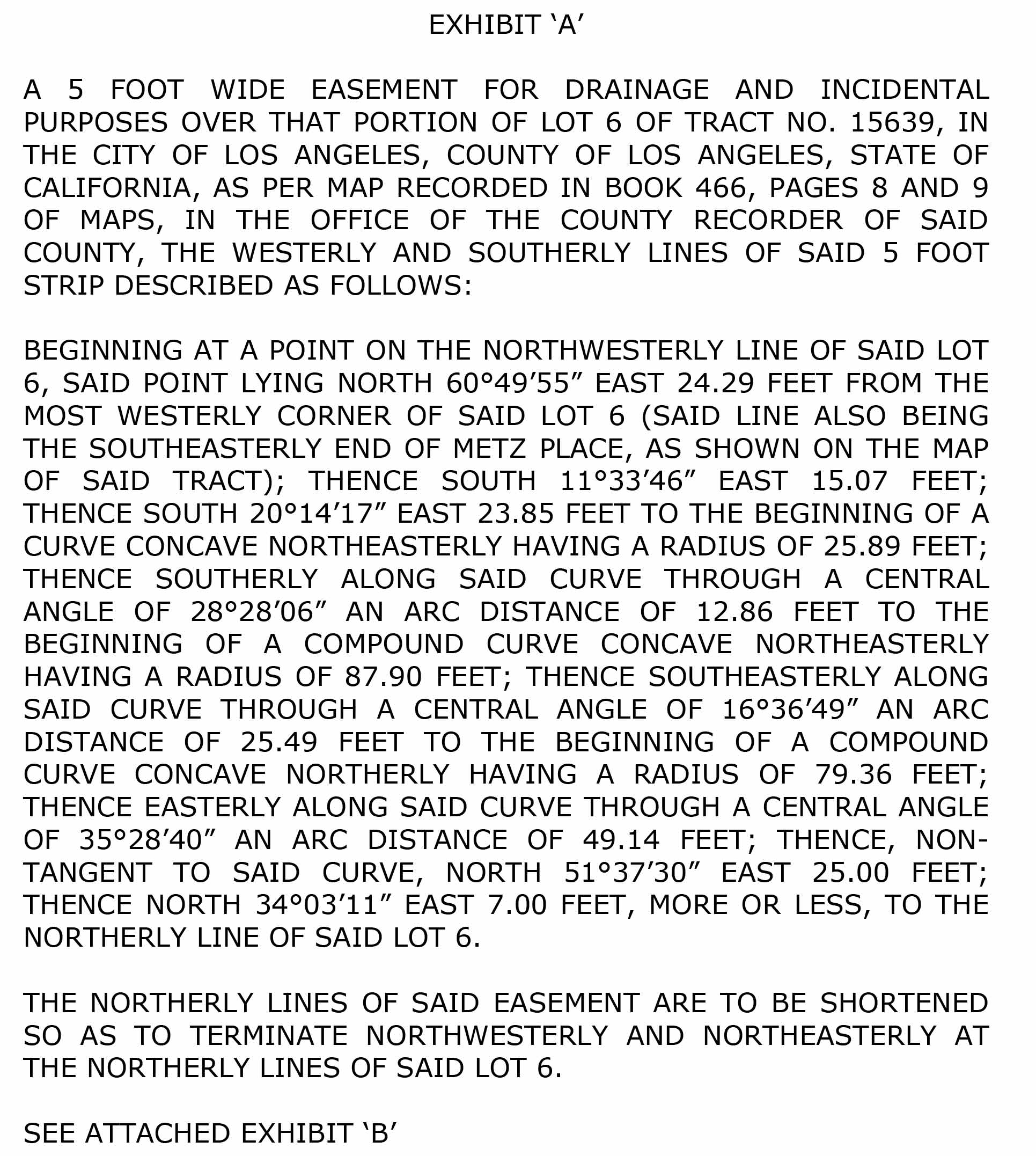 Los Angeles Land Survey Easements | M&M&Co